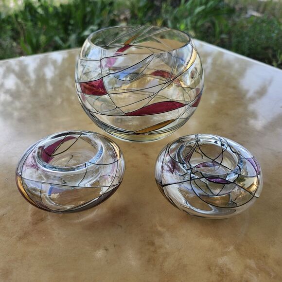 PartyLite | Accents | Partylite Calypso Mosaic 3 Piece Votive Set ...